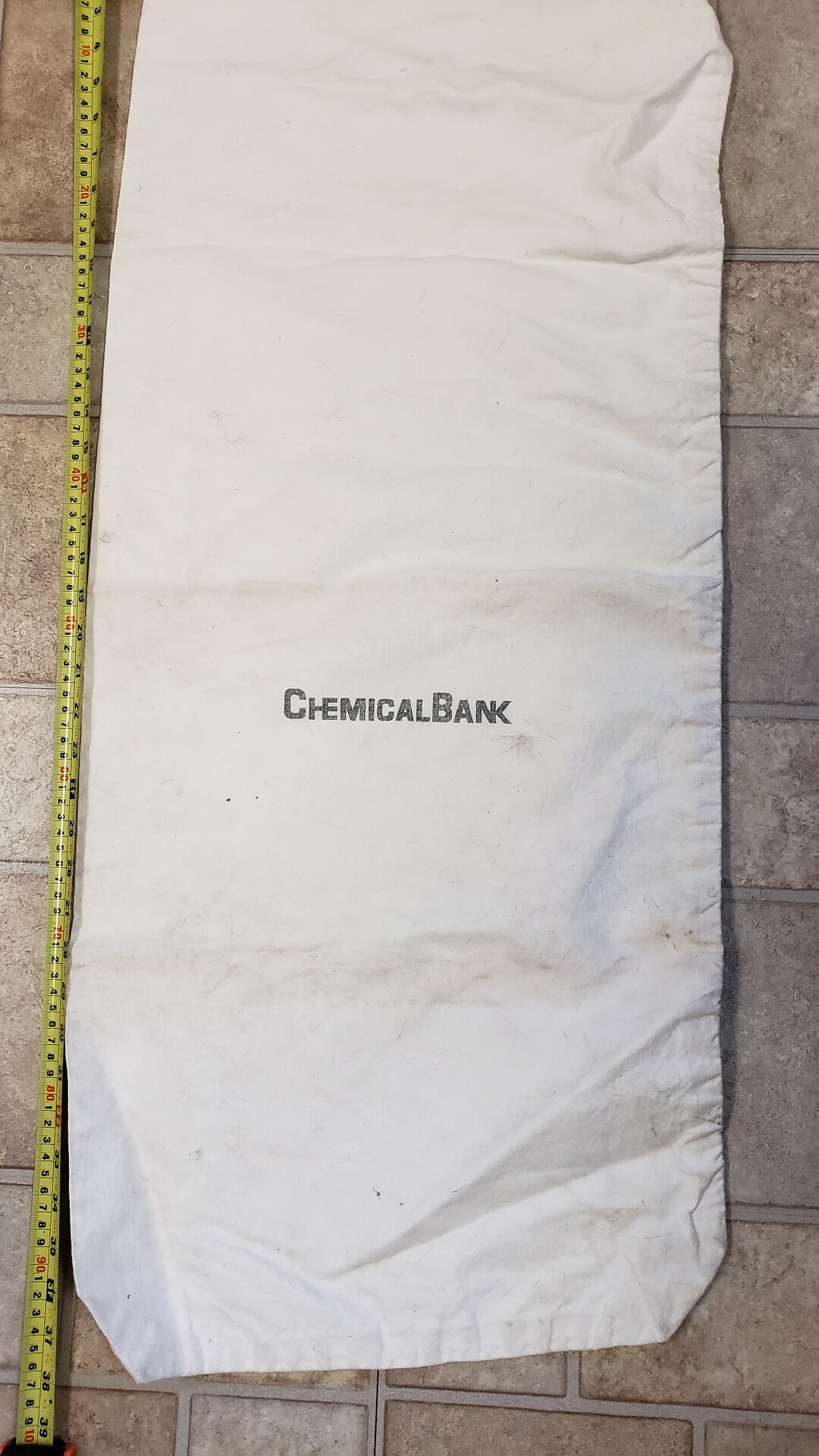 Vintage Canvas Bank Bag - Large Bank Bag Chemical Bank Canvas - Etsy