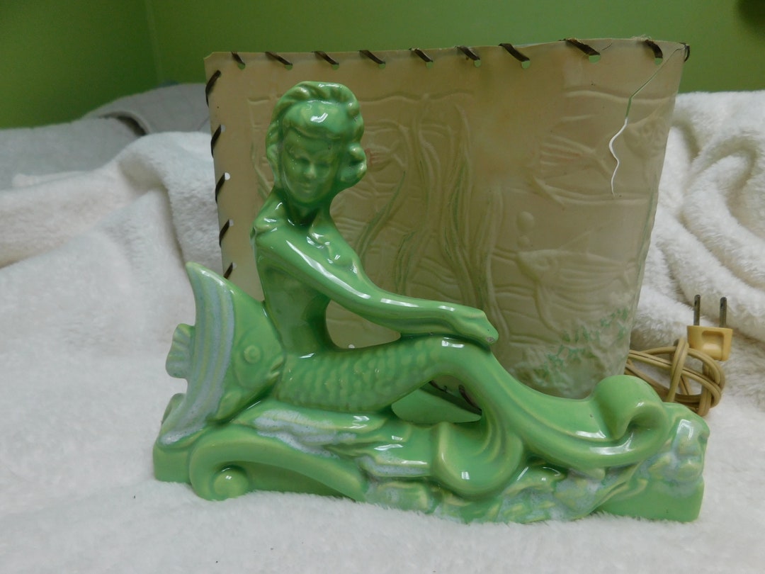 Vintage Mermaid TV Lamp - Etsy