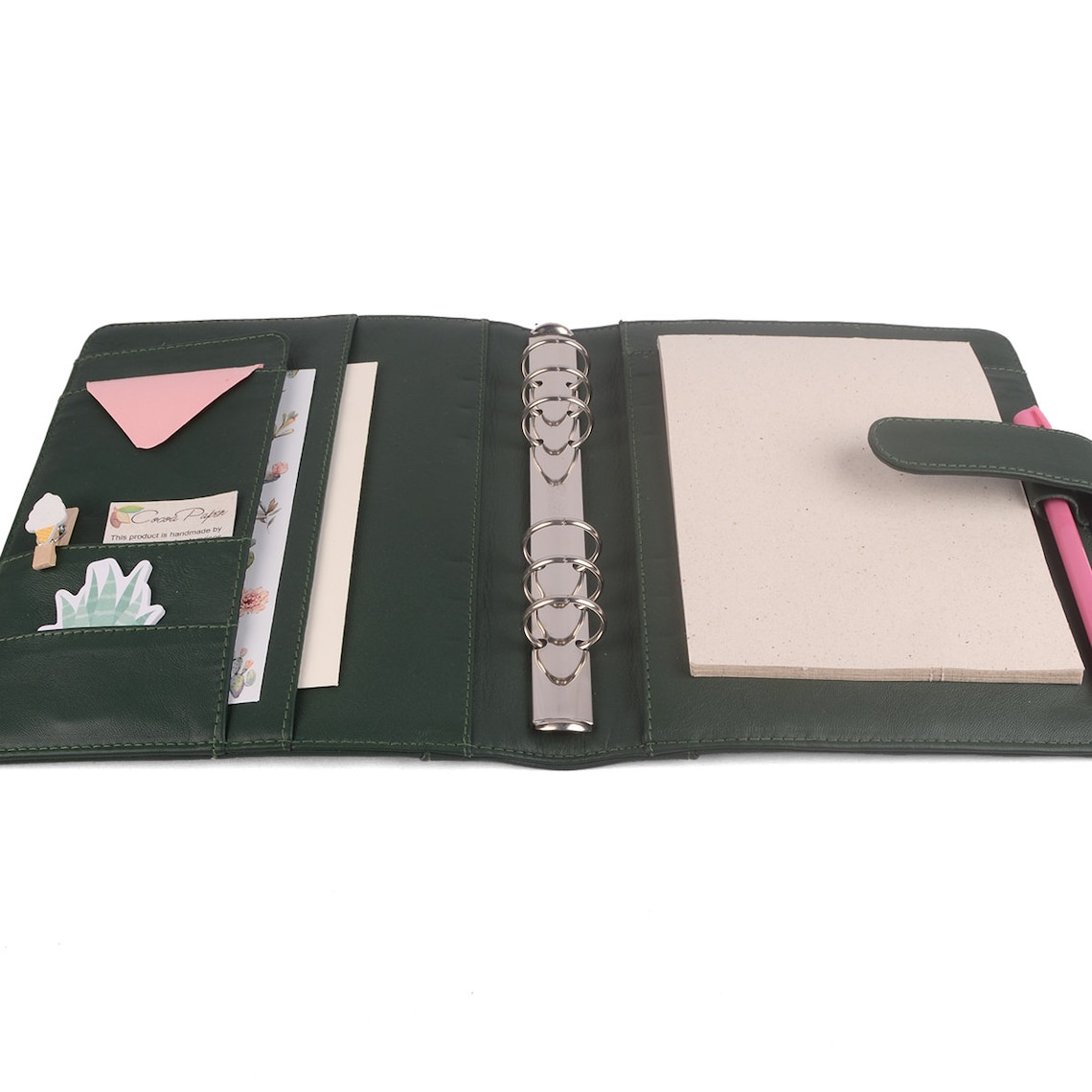 CLASSIC A5 Leather Ring Binder Planner 6 Ring Lots of | Etsy