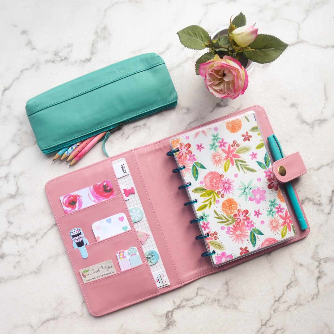 JOY Mini Planner Cover for Coil Bound / Discbound Planners Like Happy ...