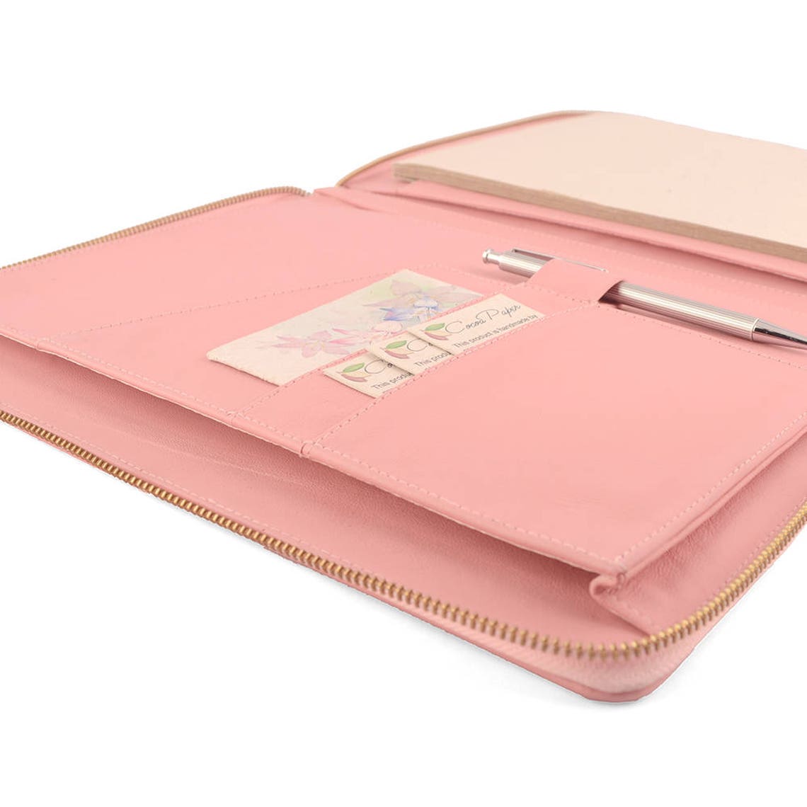 MAIDEN A5 Leather Compendium Full Leather Multiple Pockets | Etsy