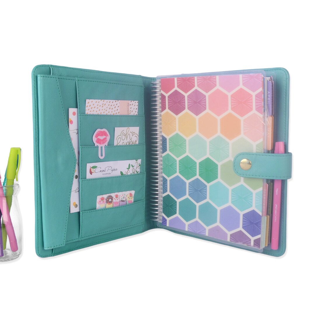 ELLY 7x9 Planner Cover for Coil Bound / Discbound Planners - Etsy