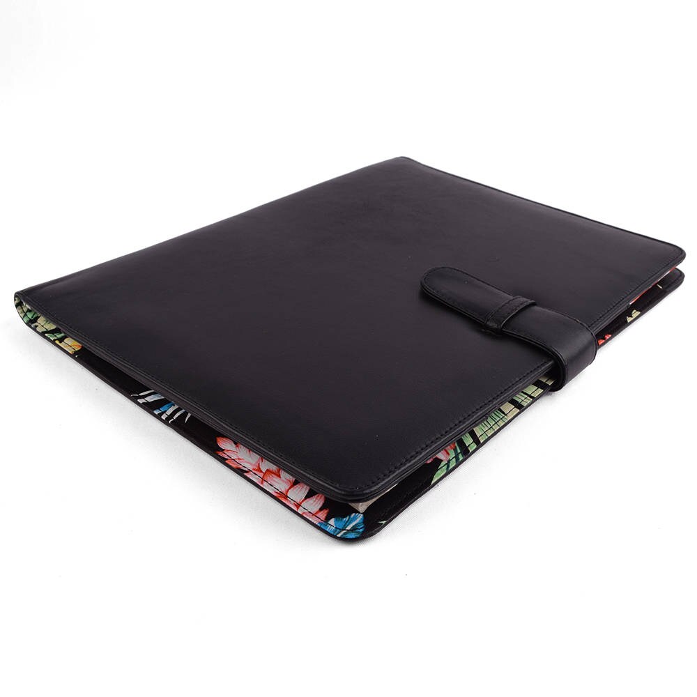 A4 / Full Size Fabric Lined Leather Padfolio / Portfolio / Pad | Etsy