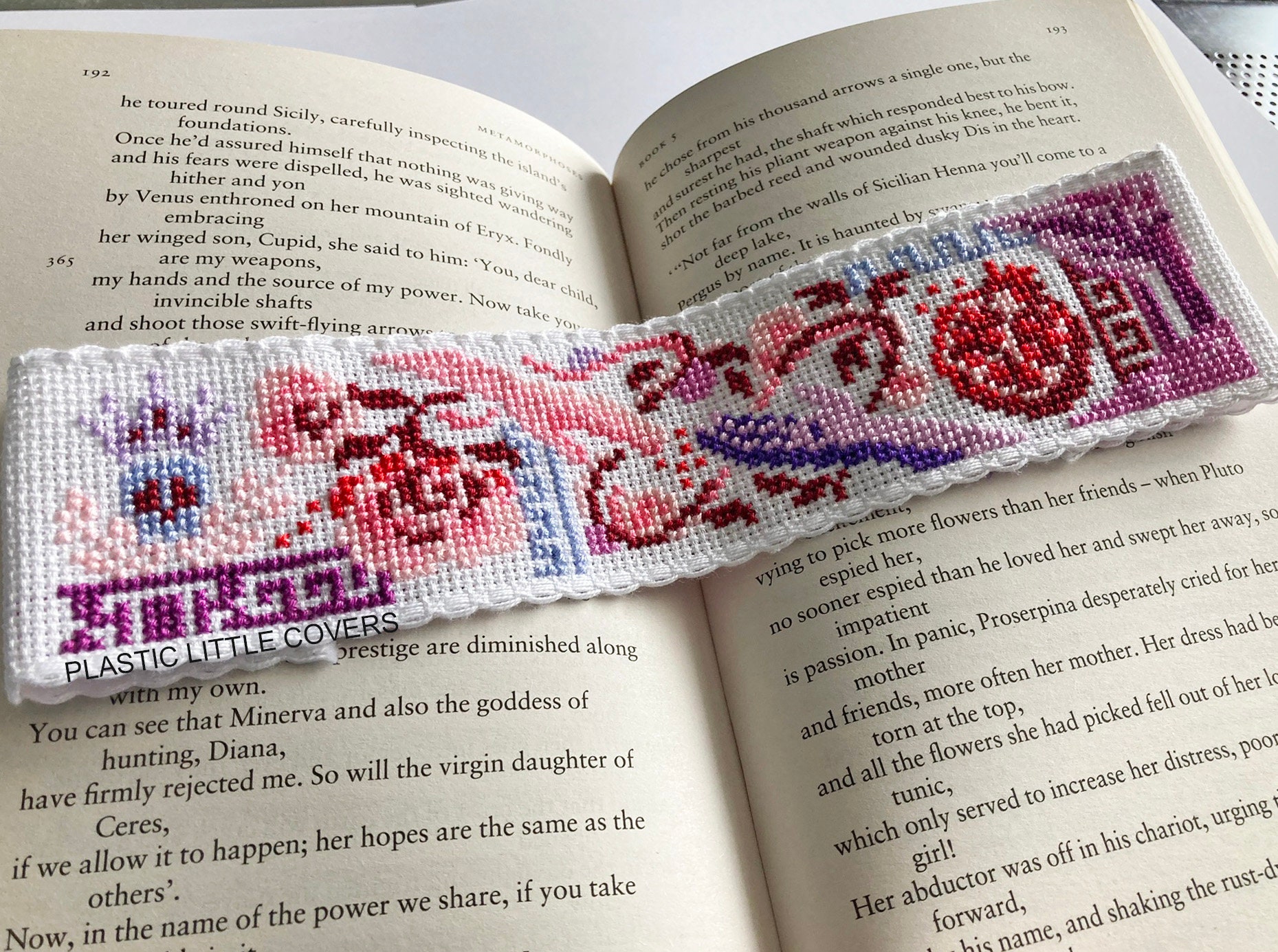Modern Cross Stitch Bookmark Kit - Hades & Persephone - Classical ...
