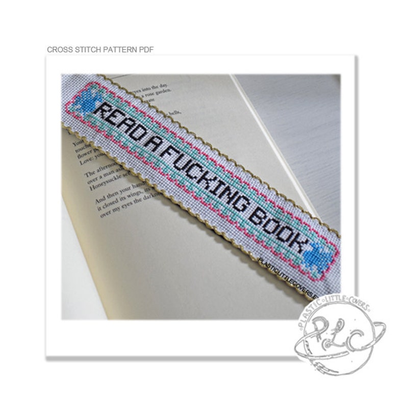 Bookmark Cross Stitch Pattern Read a Fing Book. | Etsy