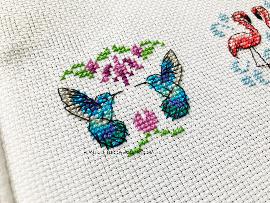 Hummingbirds Cross Stitch Pattern PDF - Modern Small Bird Cross Stitch ...