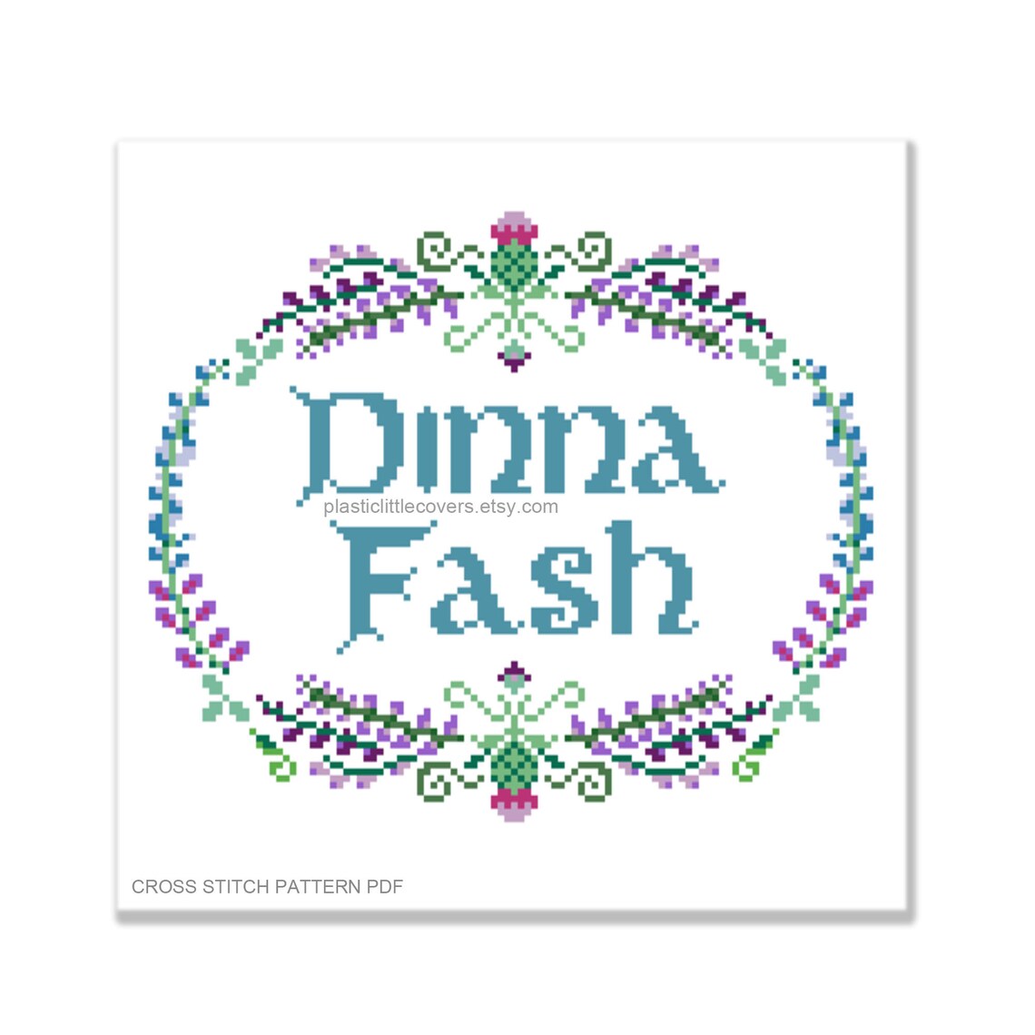 Modern Cross Stitch Pattern PDF Dinna Fash Outlander - Etsy