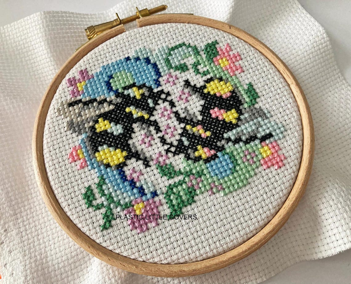 Modern Cross Stitch Pattern PDF - Yin and Yang Bees - Cute Pastel Bee ...