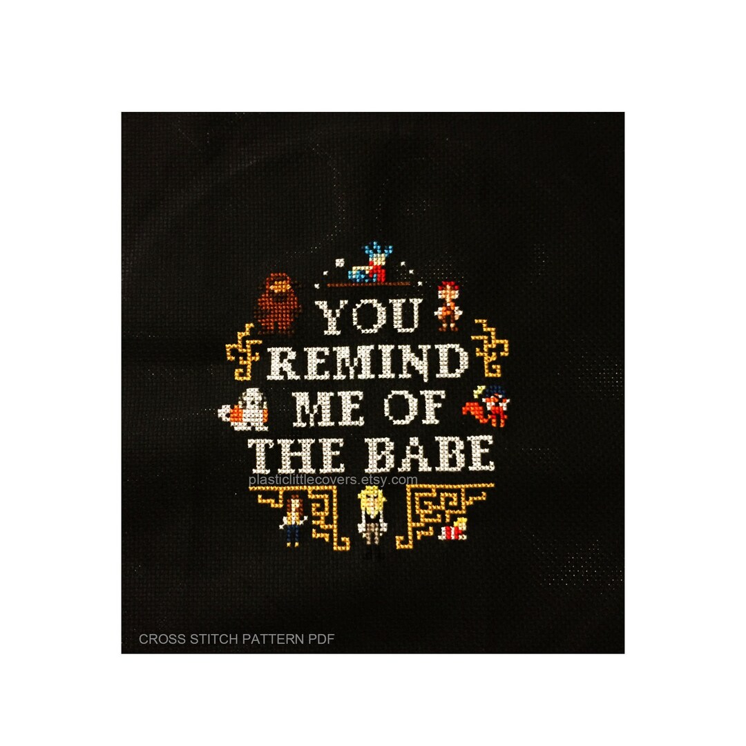 Cross Stitch Pattern PDF - You Remind Me of the Babe - Labyrinth Dance ...