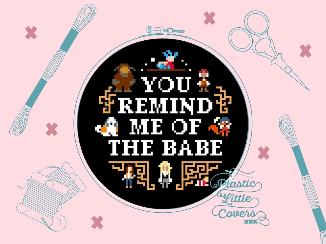 Cross Stitch Pattern PDF - You Remind Me of the Babe - Labyrinth Dance ...