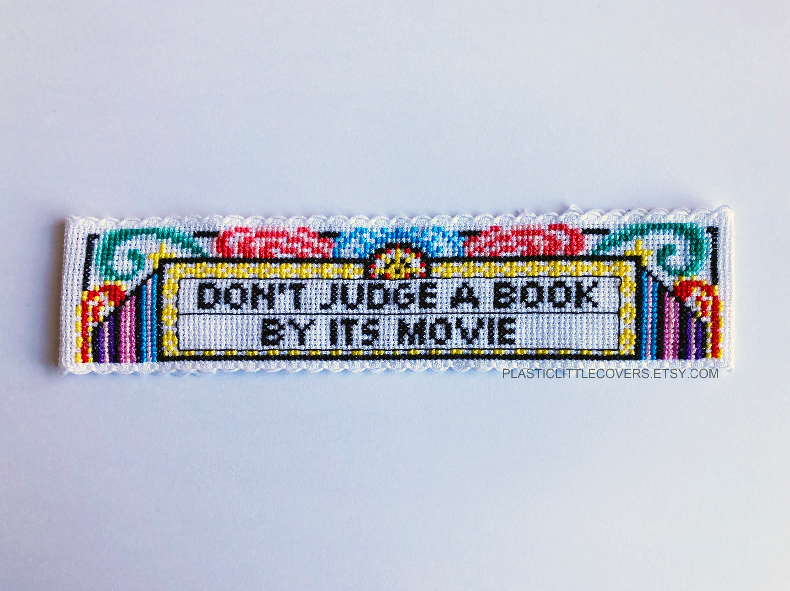 Bookmark Cross Stitch Pattern Pdf don't Judge a Book | Etsy
