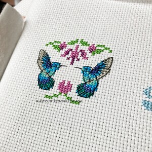 Hummingbirds Cross Stitch Pattern PDF - Modern Small Bird Cross Stitch ...