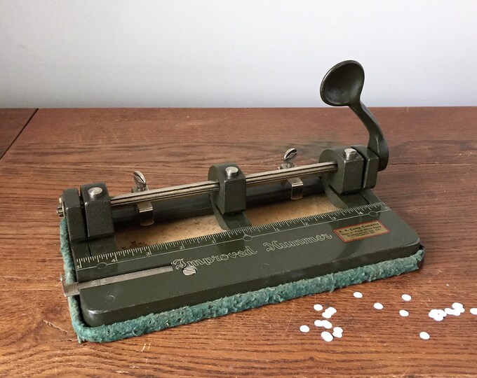 Vintage Improved Hummer 3-hole Punch by Wilson-jones - Etsy