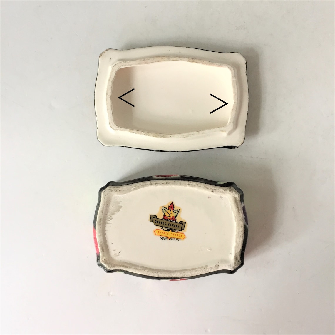 Porcelain Trinket Box Vintage Box With Lid Lidded Keepsake | Etsy