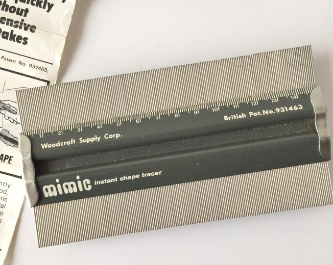 Vintage Mimic Shape Tracer With Metric Scale Instructions and Storage ...