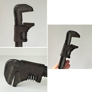 Adjustable Wrench, Vintage Monkey Wrench, Automotive Wrench, Brake ...