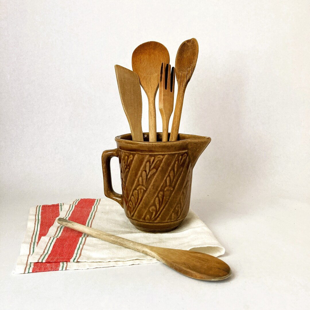 Collection of Vintage Wooden Utensils Set of Five (5) | Country Kitchen ...