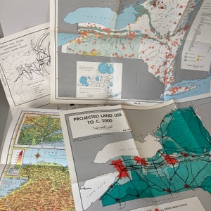 Vintage Book Geography of New York State With Foldout Maps John H ...