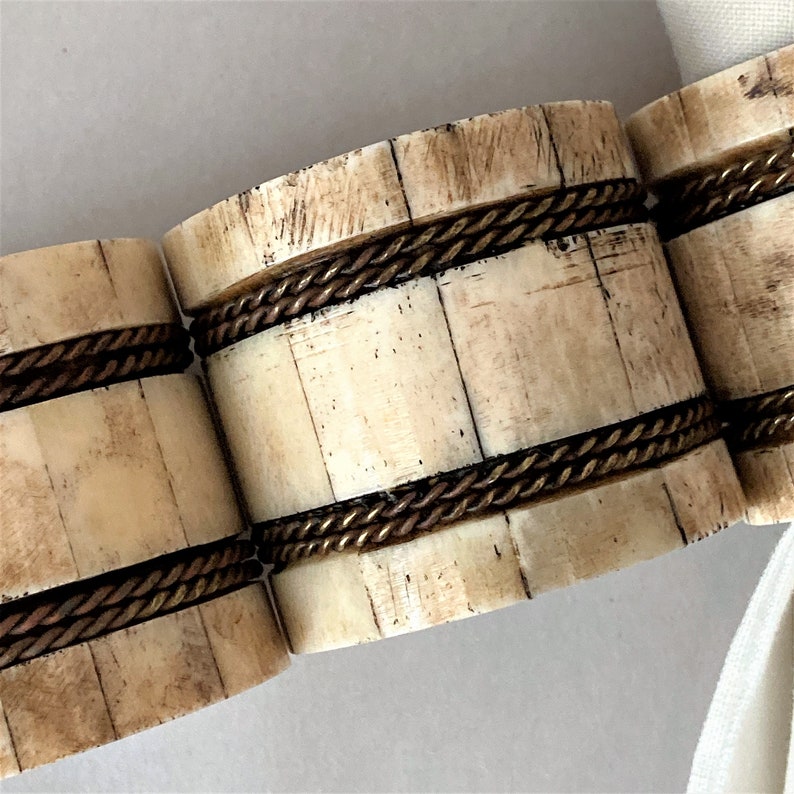 Vintage Bone and Brass Napkin Rings Set of 4 Hand Crafted - Etsy