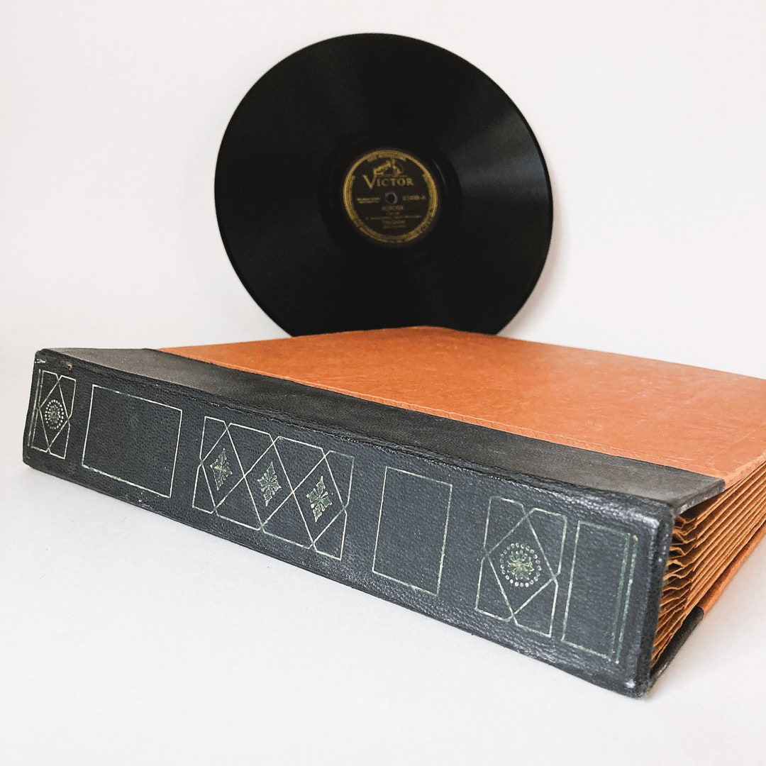 Nine 10-inch Vintage 78 RPM Shellac Records in Storage Album Various ...