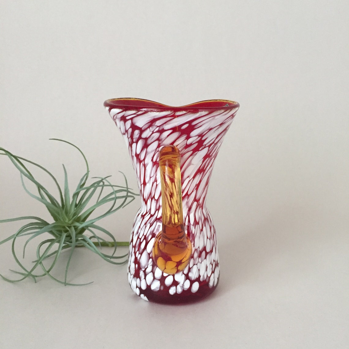 Vintage Rainbow Glass Company Hand Blown Art Glass Pitcher - Etsy