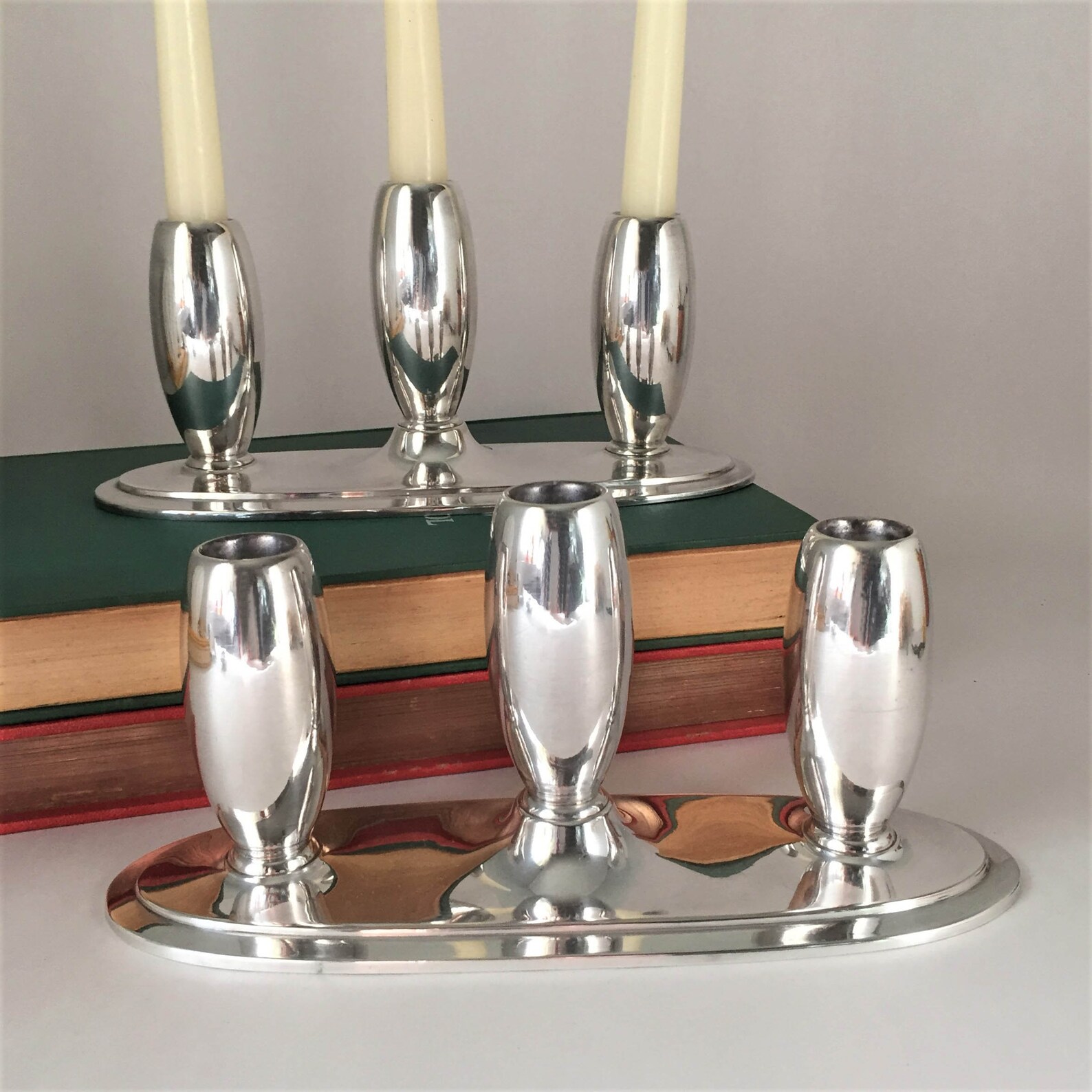 Vintage 1930s Rogers Bros Arcadia Pattern Triple Candelabra a Pair ...