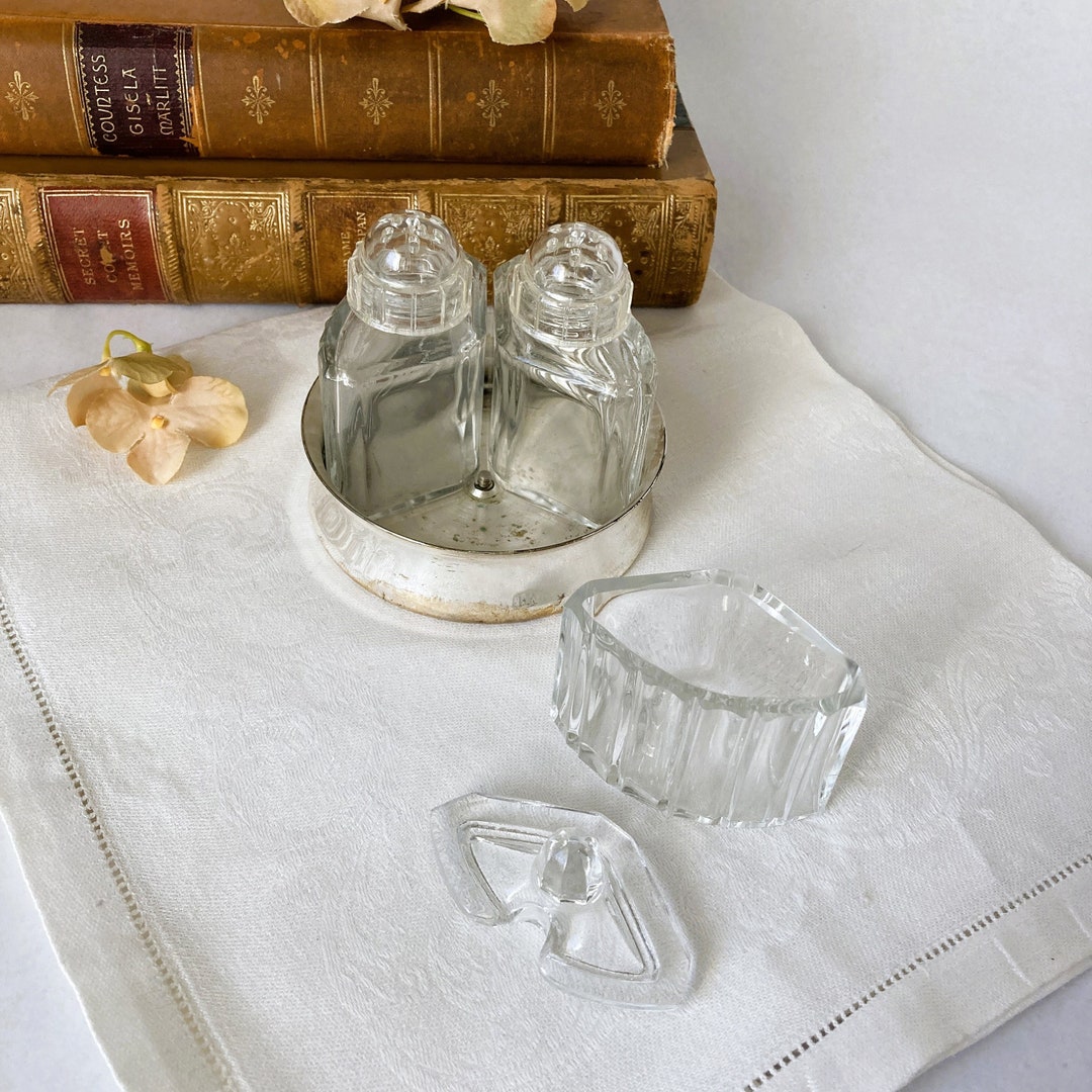Vintage Mid Century Condiment Set Made in Germany by C Deffner | Glass ...