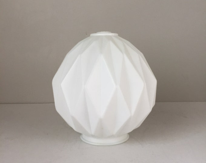 Vintage Opaque Glass Shade for Ceiling Pendant or Swag Light - Etsy