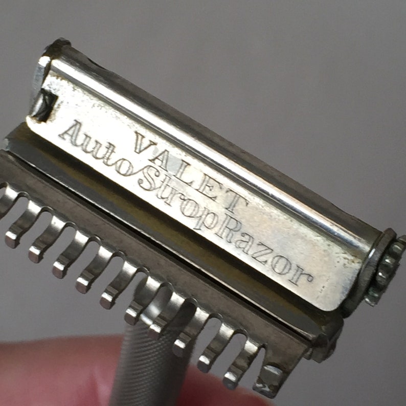 Antique Valet Autostrop Safety Razor and Blade in Original Steel Case ...