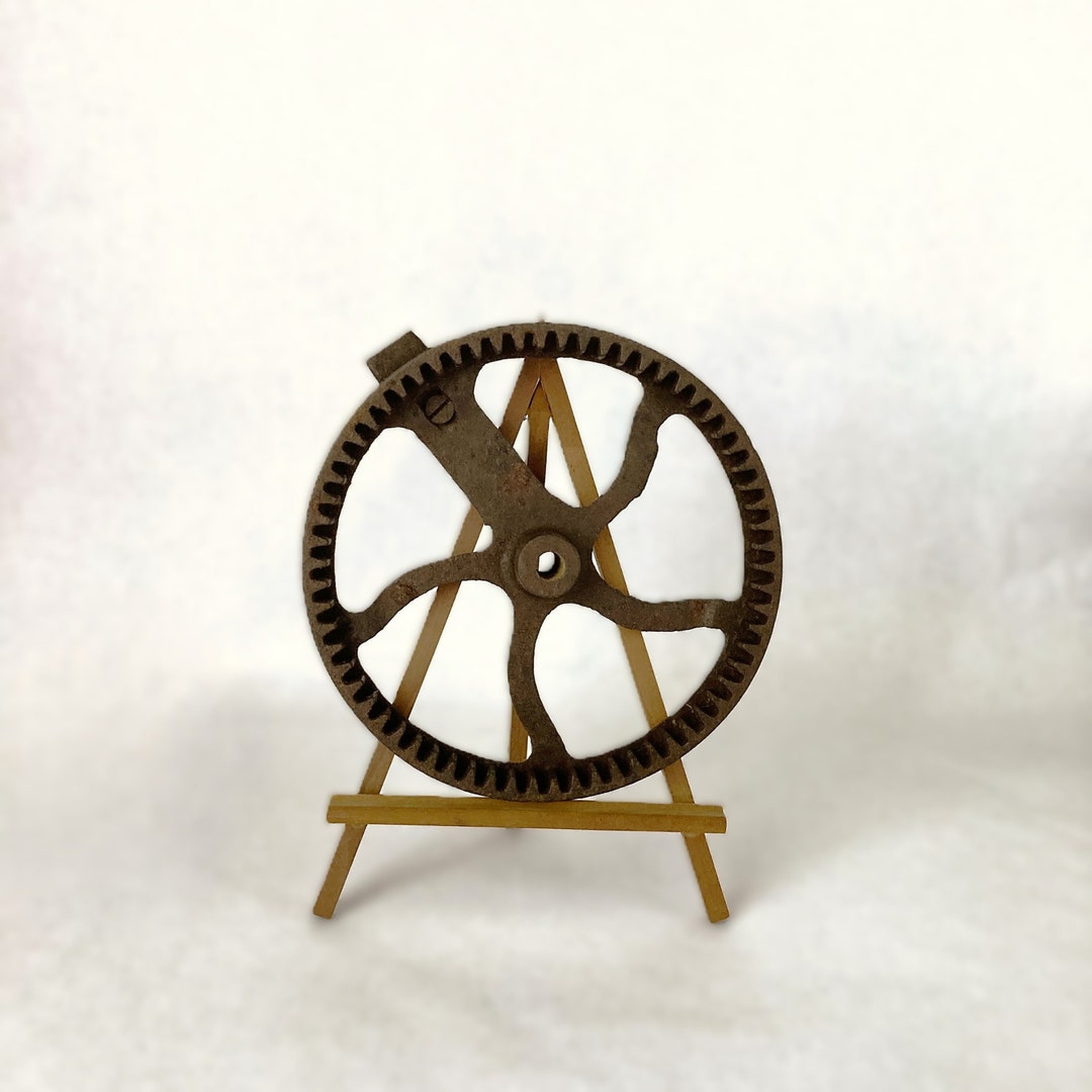 Vintage or Antique Industrial Gear for Rustic Decor Mechanical Iron ...