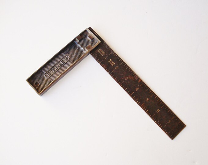 Vintage Midcentury Stanley 8 Inch Try Square No. 12TS Carpenter's ...