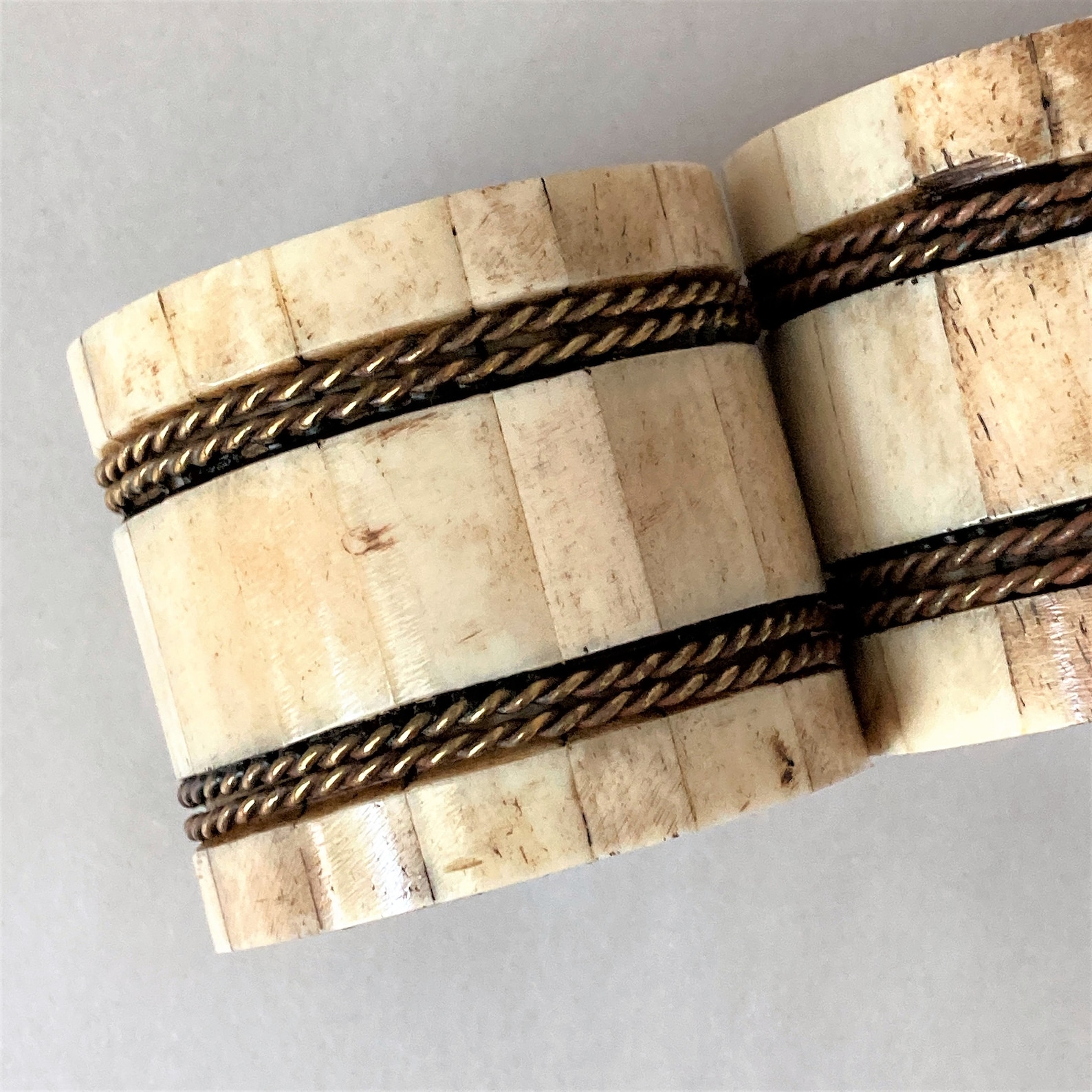 Vintage Bone and Brass Napkin Rings Set of 4 Hand Crafted - Etsy