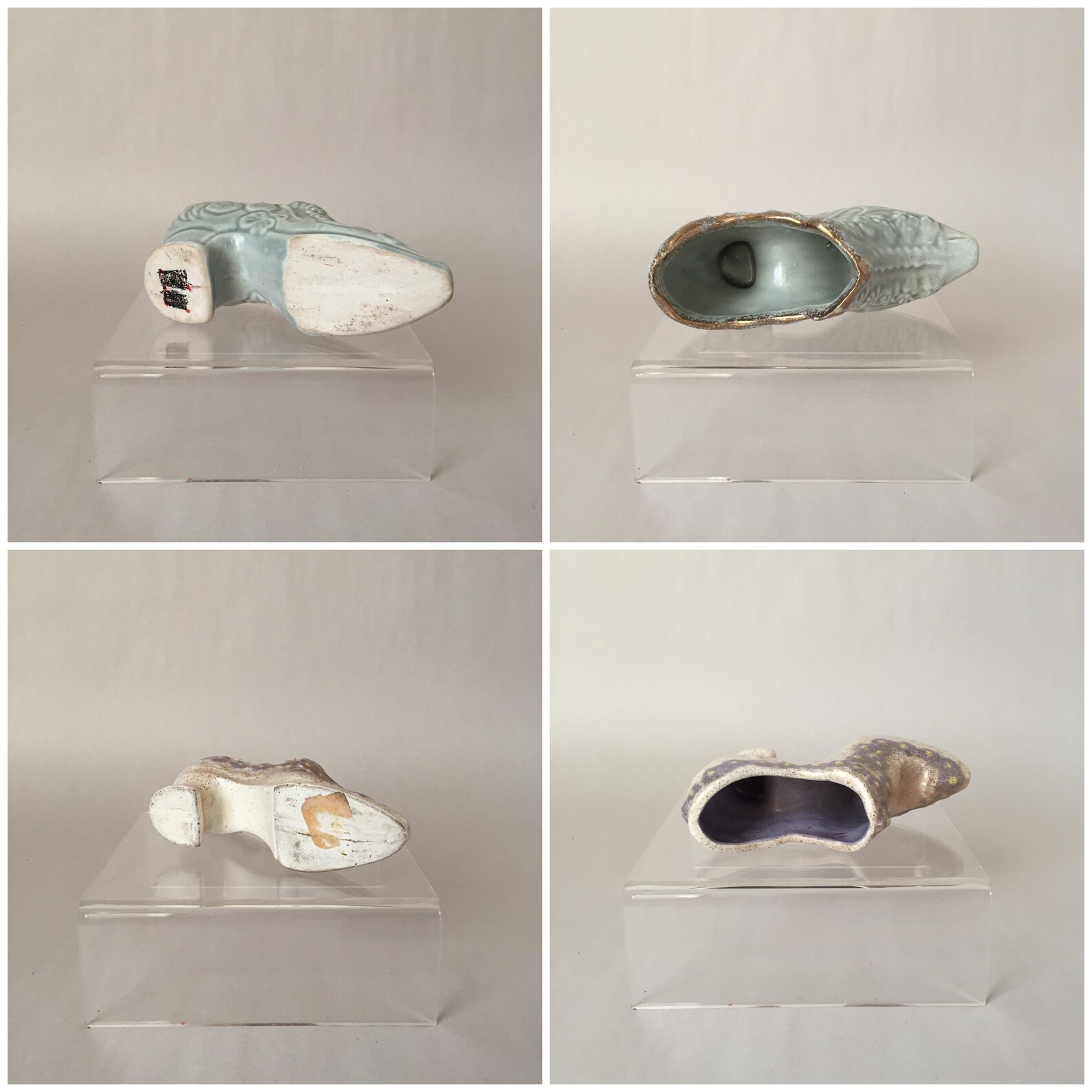 Vintage 18th-century Style Miniature Porcelain Shoes | Fancy Shoe ...