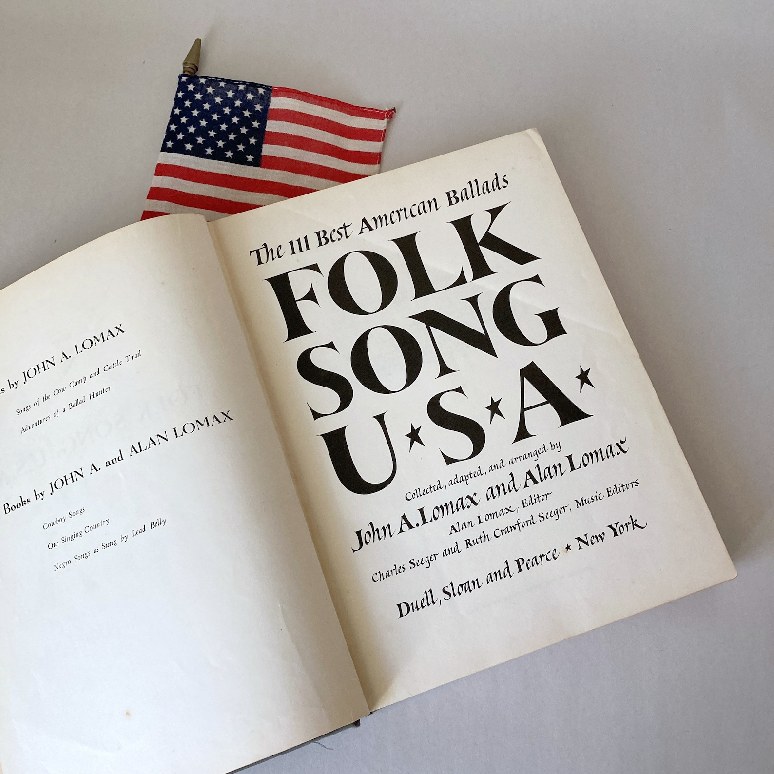 Vintage 1947 Folk Song USA Book, Lomax First Edition - Etsy