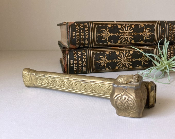 Antique Qalamdan Persian Pen Holder With Inkwell | Middle Eastern ...