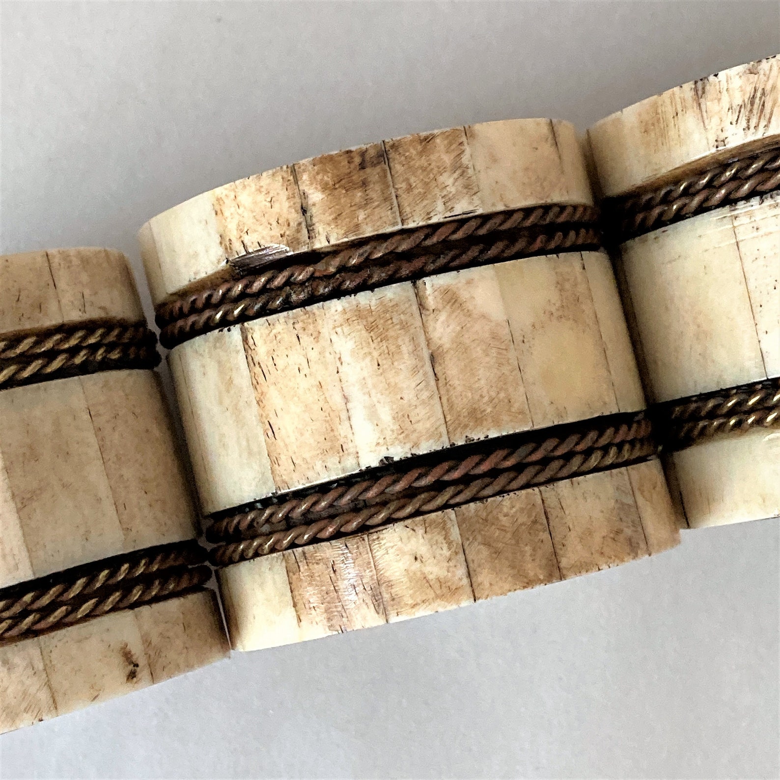 Vintage Bone and Brass Napkin Rings Set of 4 Hand Crafted - Etsy