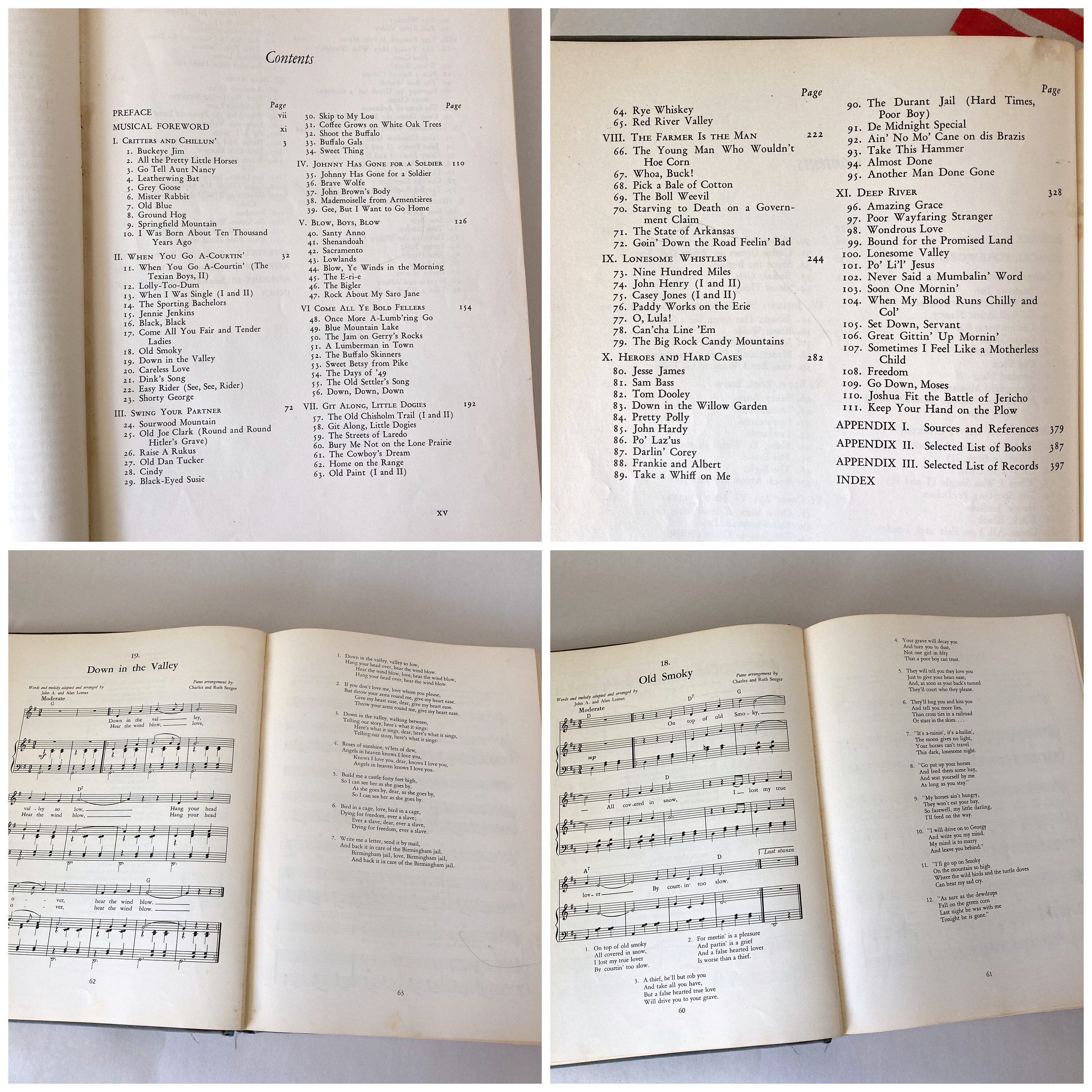 Vintage 1947 Folk Song USA Book, Lomax First Edition - Etsy