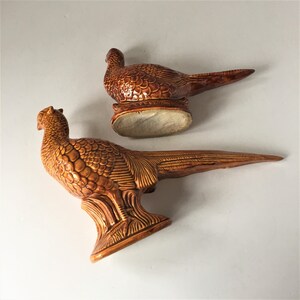 Pair Ceramic Pheasants Two Porcelain Pheasants Vintage Bird | Etsy