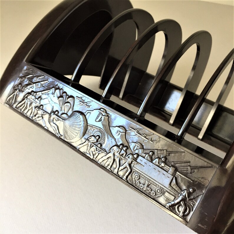 Vintage 45 RPM Record Holder With WWII Military Motif Unique | Etsy