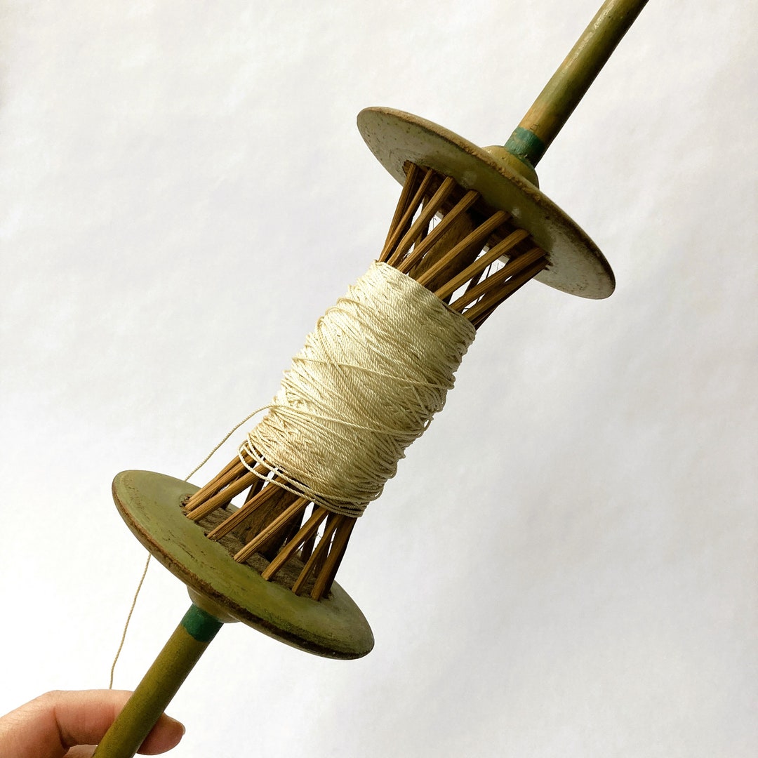 Vintage Painted Wood Kite String Winder Spool With String 18.5" Long - Etsy