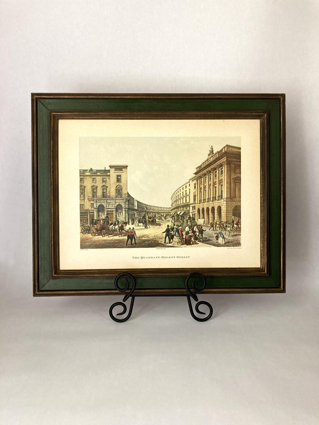 Vintage Print of the QUADRANT REGENT STREET After a Drawing by Edmund ...
