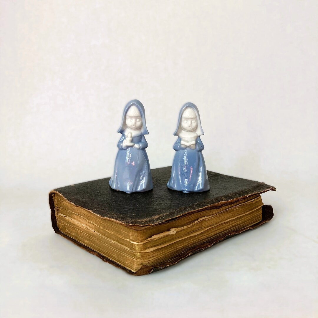 Vintage Porcelain Nuns by Lego Japan | Miniature Singing Nun Figurines ...