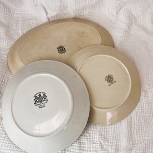 Collection of Naturally Distressed Antique English and American Plates ...