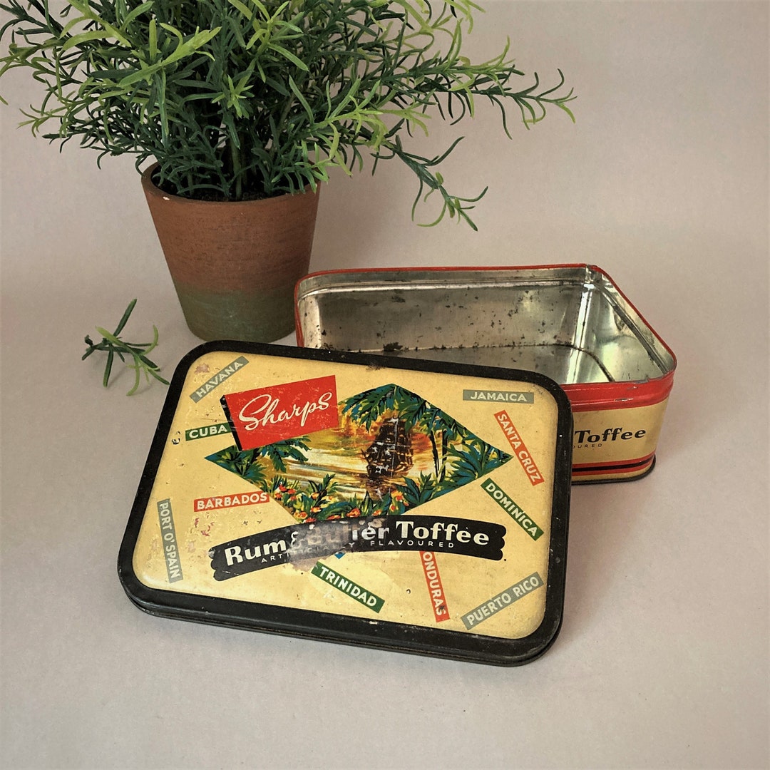Vintage Sharps Rum Butter Toffee Tin Suppliers of Confectionery by ...