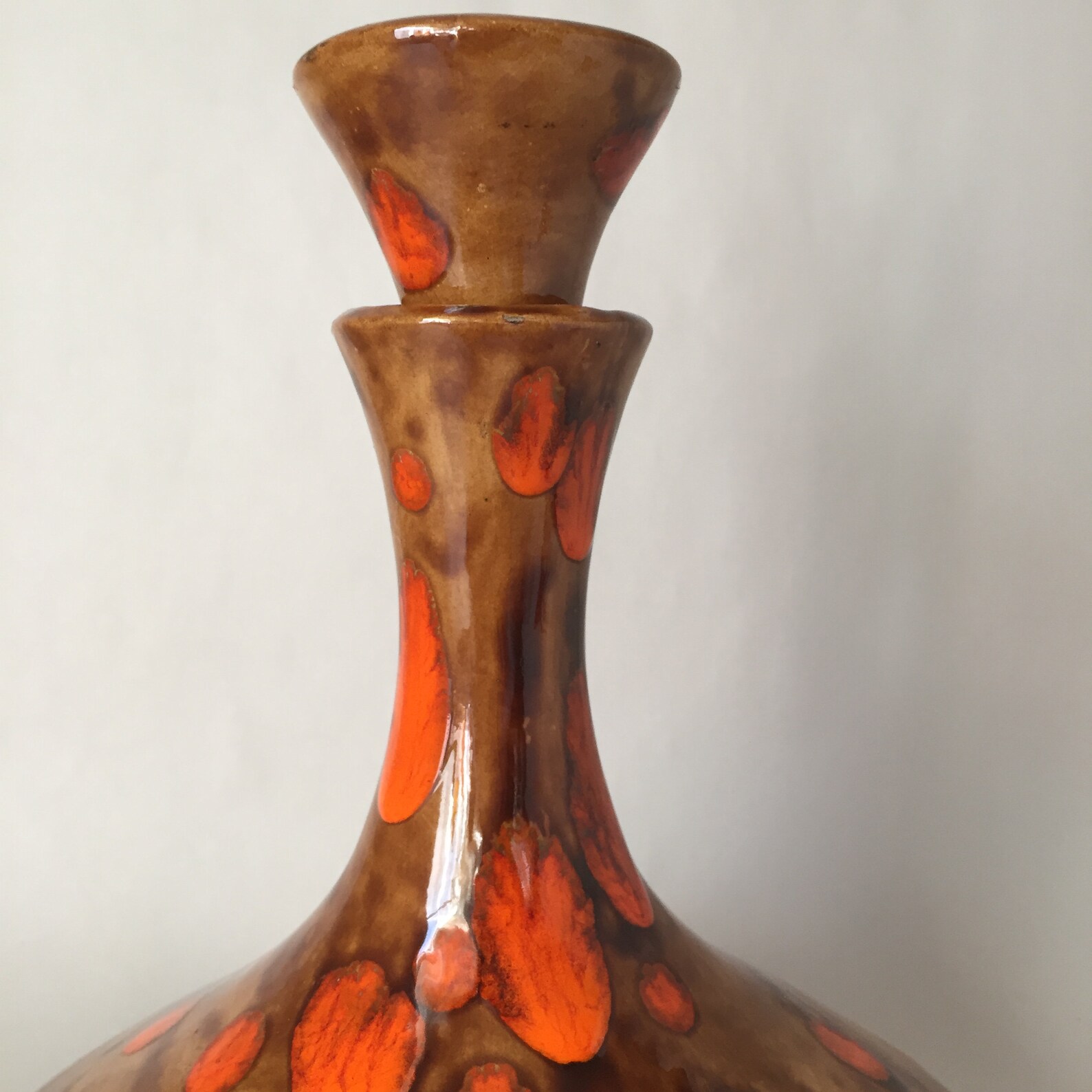 Vintage Ceramic Decanter in Retro 1970s Colors Mid Century | Etsy