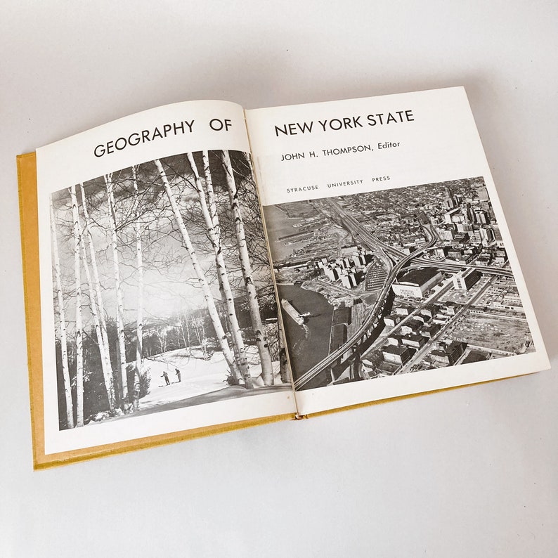 Vintage Book Geography of New York State With Foldout Maps John H ...