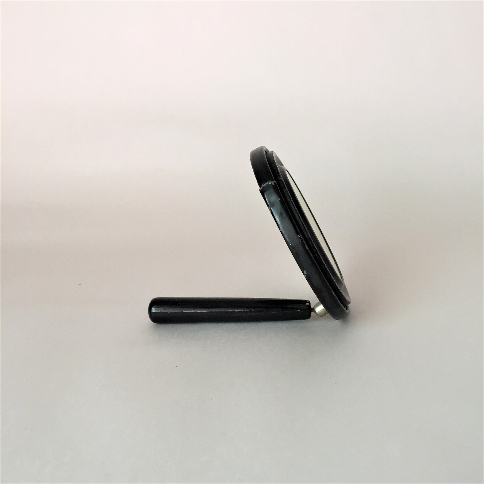 Antique Magnifying Hand Mirror With Folding Swivel Handle - Etsy