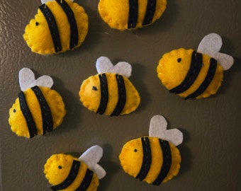 Bumble Bee / Honey Bee Fridge Magnet Set of 4 With Gift Box. Teachers ...
