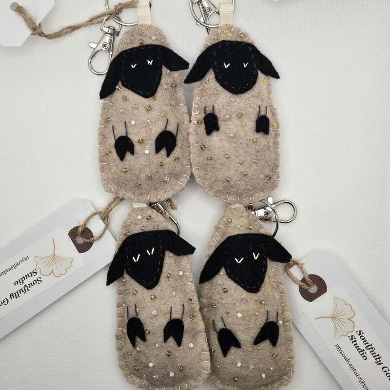 Sheep Keychains - Etsy