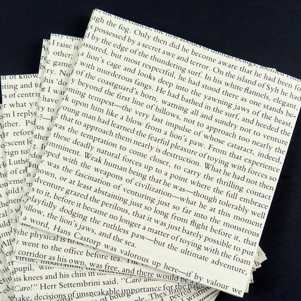 Recycled Book Paper - Etsy